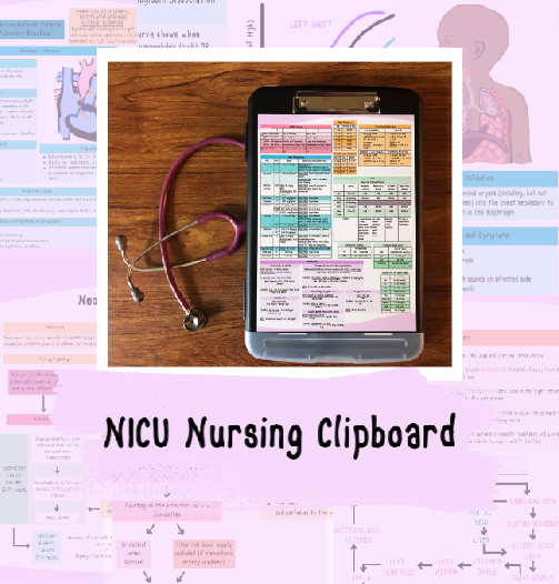 Neonatal ICU Storage Clipboard | Resources for NICU Nurses and Nursing ...